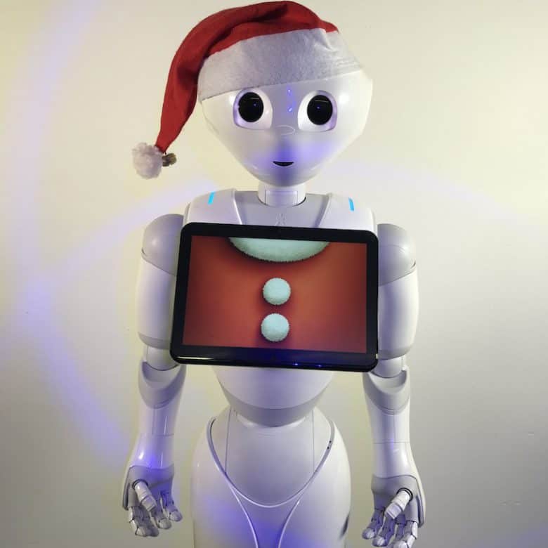 Roboter-Nikolaus im Shopping Center - NOX Robots